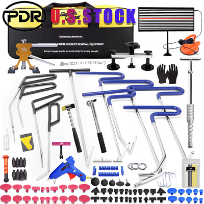 120pcs PDR Dent Repair Kit Paintless Dent Removal Tools Dent Puller Kit ...