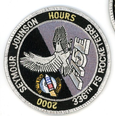 PATCH USAF F-15 336th FS TOCKETEERS SEYMOUR JOHNSON 2000 HOURS VEL | eBay