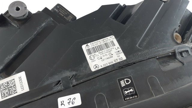 A2229061704 MERCEDES W222 S-class S63 AMG LED Headlight ILS Complete ...