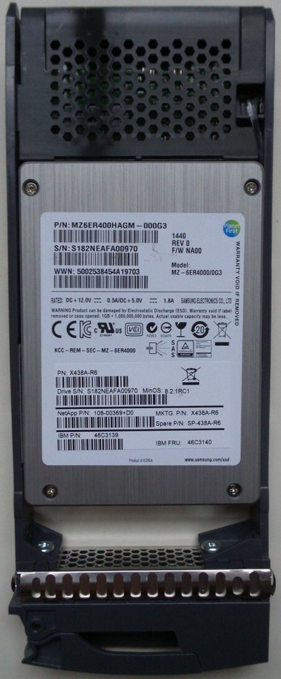NetApp X438A-R6 400GB SSD 2.5" 108-00369+D0 SP-438A-R6 for FAS2240 ...