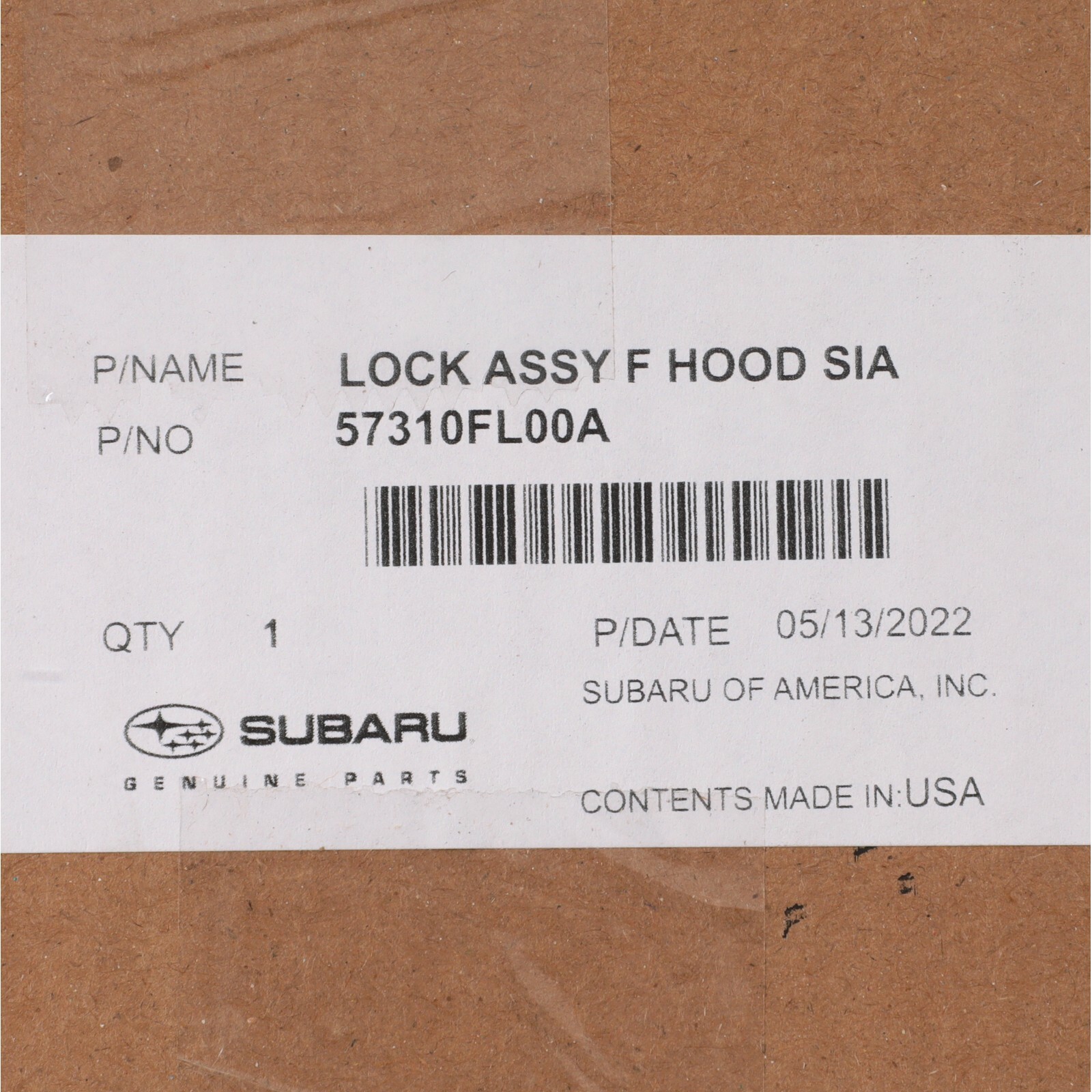 OEM NEW 2017-2018 Subaru Impreza Front Hood Lock Latch Assembly ...