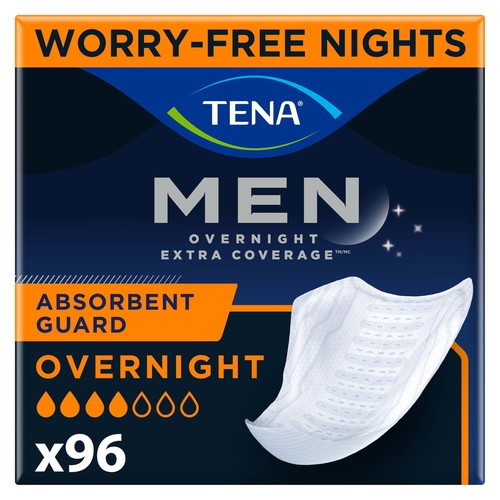 Tena Incontinence Guards for Men Overnight Absorbency 96 ct 768702543149| eBay