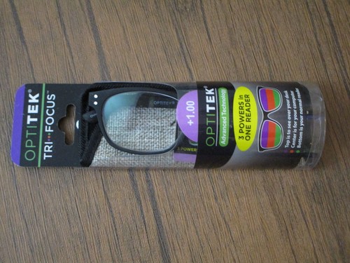 SAV OPTITEK TRI FOCUS +1.00 BLACK FRAME READING GLASSES NEW | eBay