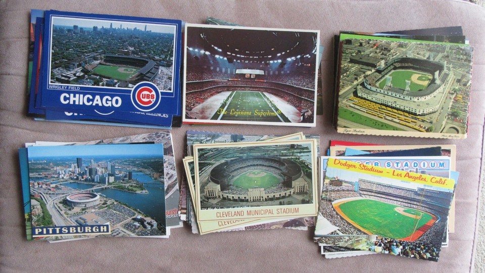 100 Vintage Stadium postcards, unmarked, many locations, read | eBay