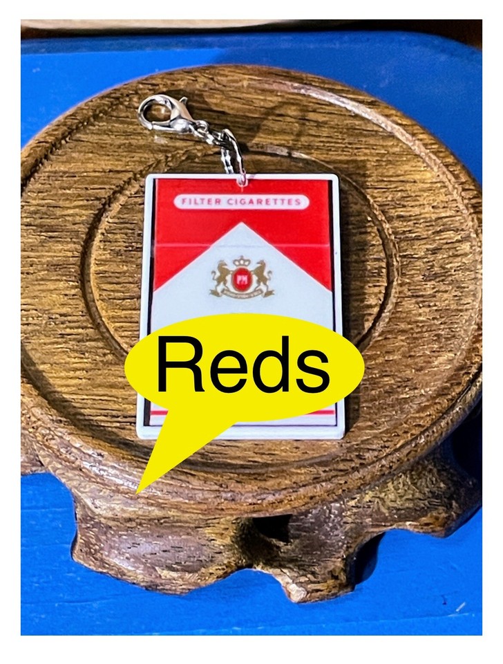 Reds Cigarette Pack Charm For Bracelets, Keychains, Necklaces & Zipper ...