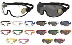 NEW- KROOPS ORIGINAL [BOOGIE] Brass Vented Skydiving Parachute Goggles ...