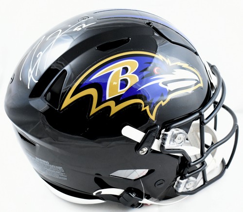 Ray Lewis Autographed Baltimore Ravens F/S Speed Flex Helmet - Beckett ...