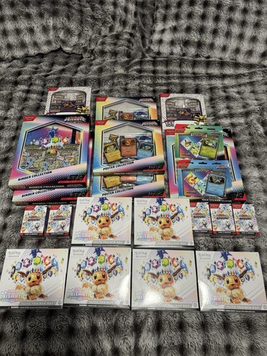 Factory Sealed Pokémon Prismatic ETB MEGA BOX BUNDLE + 151 Boosters And More!! | eBay