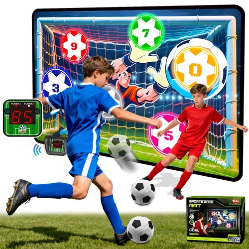 Electronic Scoring Soccer Toy Game Set for Kids, Indoor Outdoor Soccer ...