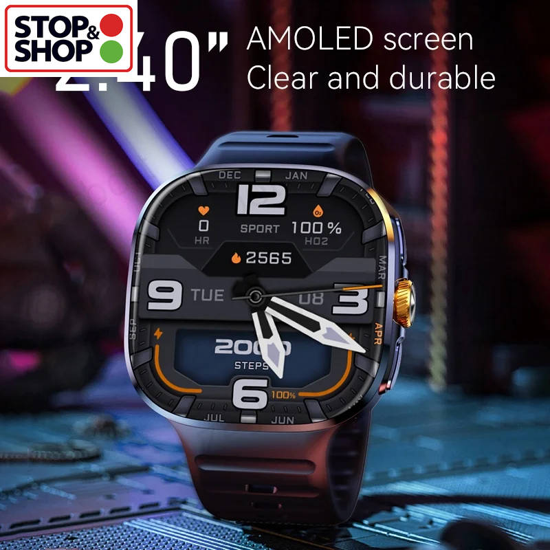 M99 4G 5G LTE Android 10.0 Smartwatch 2.4Inch Large Amoled Screen Game ...
