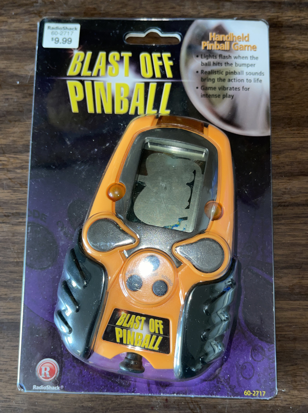 VTG Rare Radio Shack Blast off Pinball Electronic Hand Held Game Orange ...