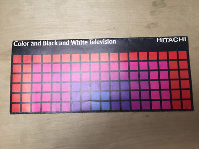 Vtg Hitachi Brochure ~ Televisions TV Color and B&W | eBay