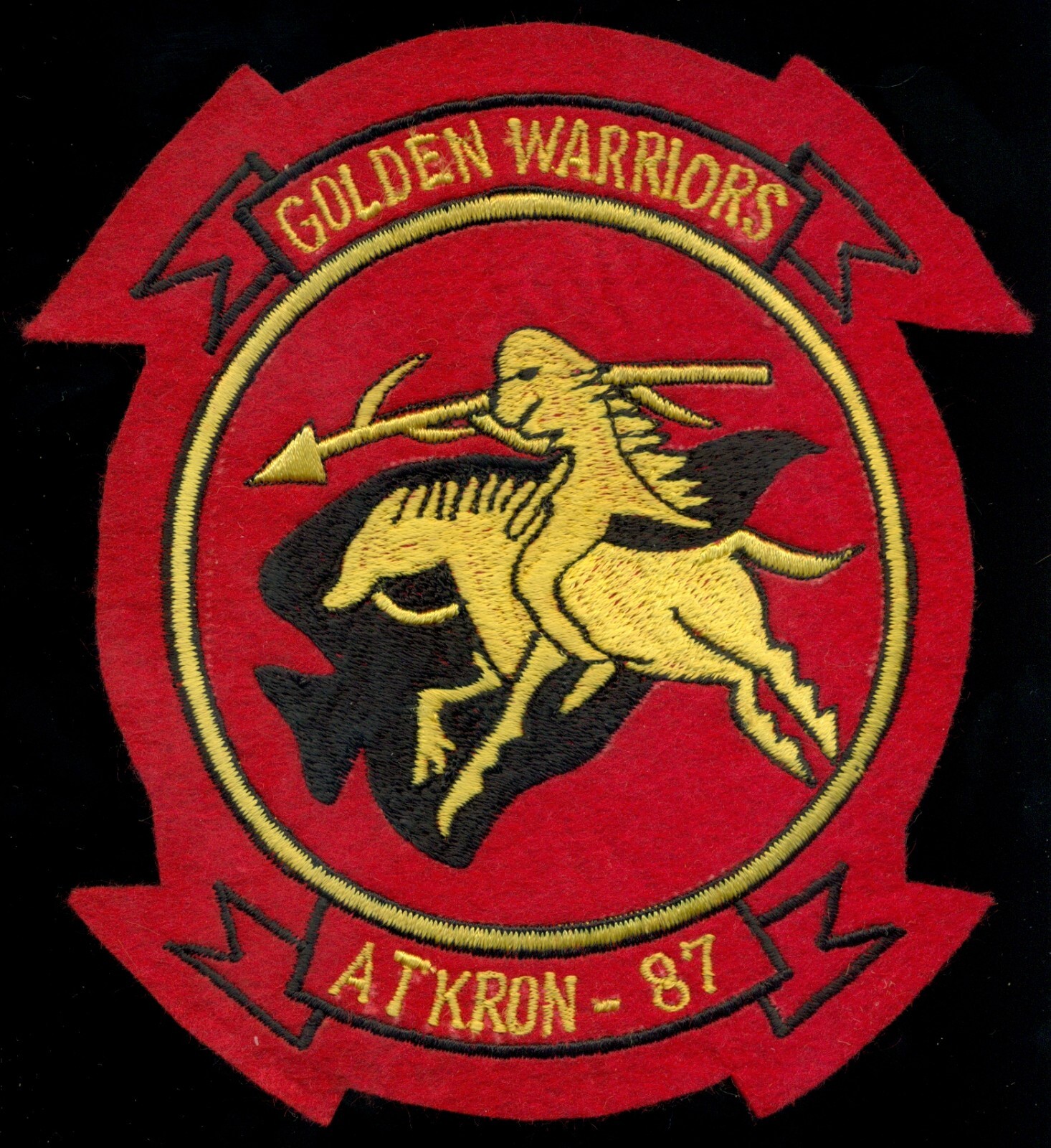 USN ATKRON-87 Attack Squadron 87 Golden Warriors Patch N-3 | eBay