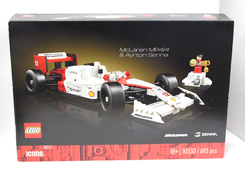 LEGO Icons 10330 McLaren MP4/4 With Ayrton Senna Vehicle Set 693pcs NEW ...