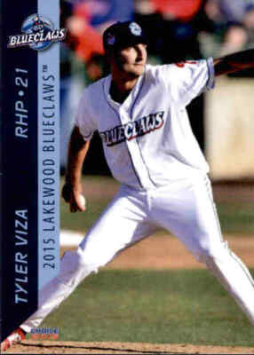 2015 Lakewood BlueClaws Choice 26 Tyler Viza Edinburgh Scotland UK ...