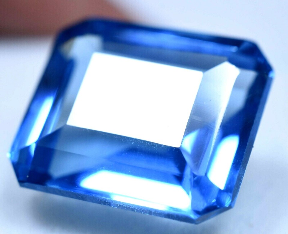 Natural 17.45 Ct Huge Blue Indicolite Tourmaline GGL Certified Treated ...