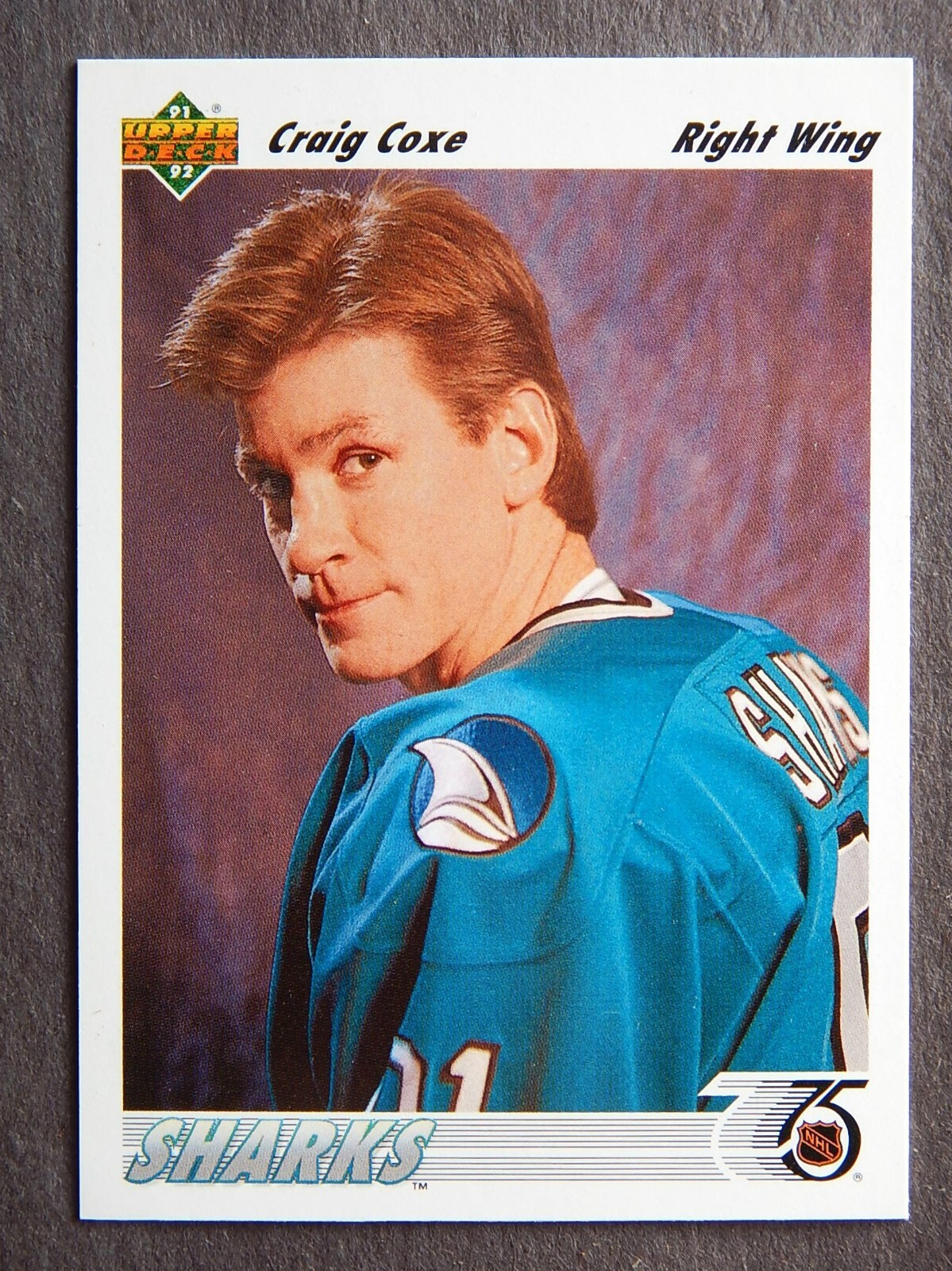 Craig Coxe #60 Upper Deck 1992 Hockey Card (San Jose Sharks) | eBay