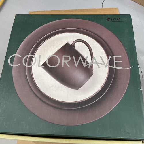 Noritake Colorwave Collection 4 Piece Rim Place Setting in Chocolate ...
