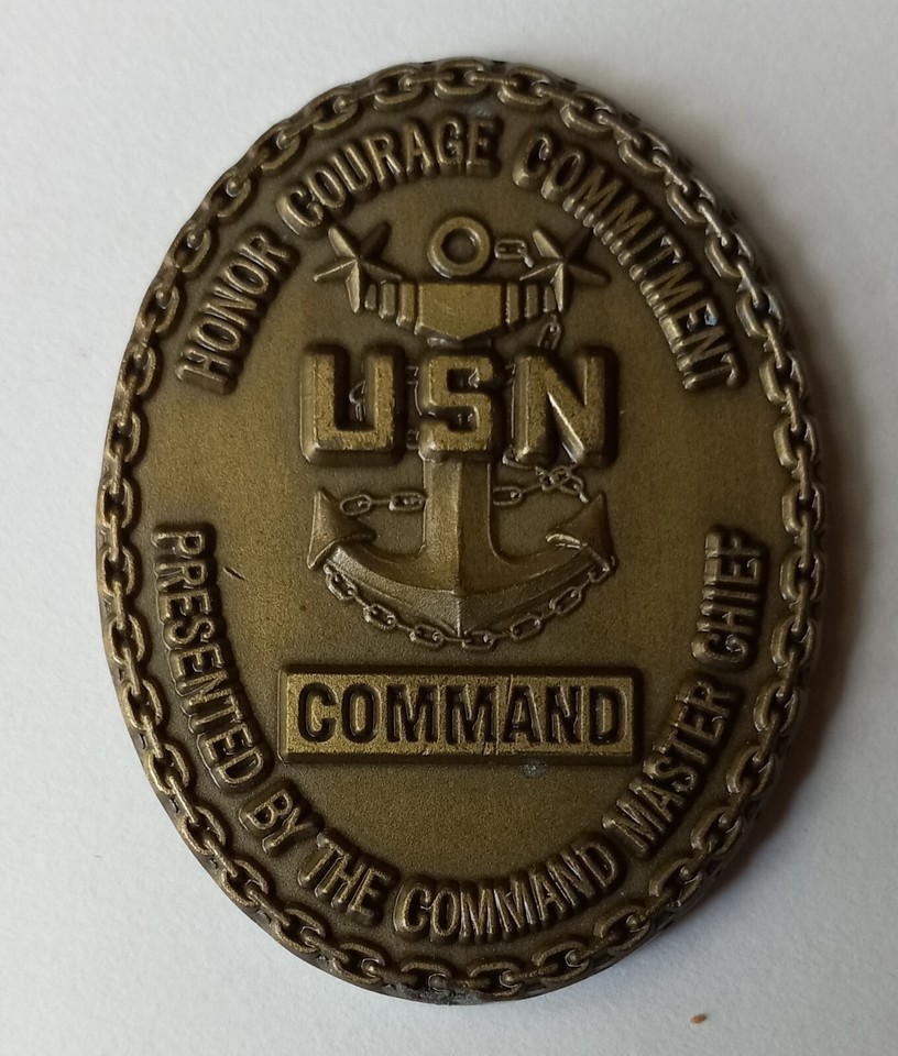 US Navy Nimitz CVN-68 Presented By The Command Master Chief USN Command ...