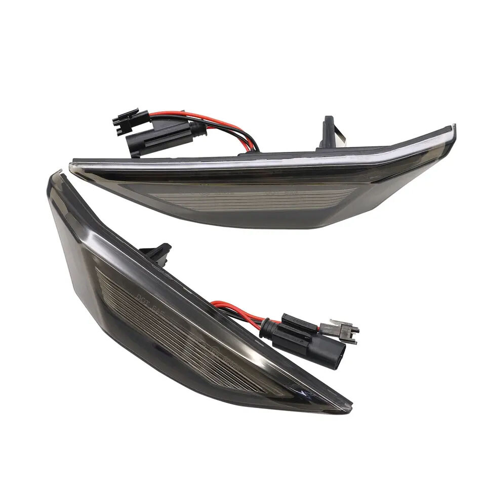 Smoked LED Side Marker Lights For Porsche 911 991 Carrera 981 Cayman ...