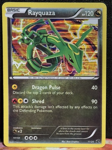 Rayquaza Holo (#11/20) BW Dragon Vault Promo Pokémon Card - LP/NM | eBay