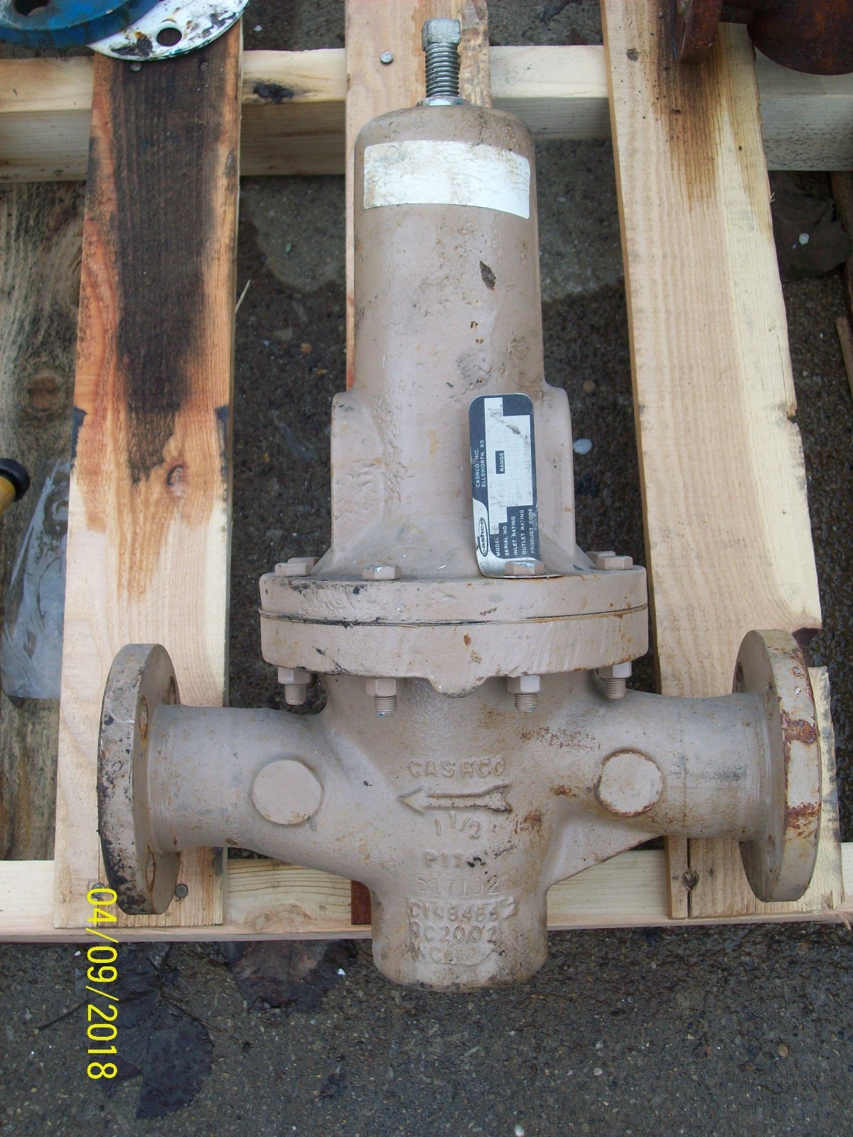 CASHCO PRESSURE REGULATOR VALVE 1-1/2" 150# RF DA1 CS/CI/PR/8 | eBay