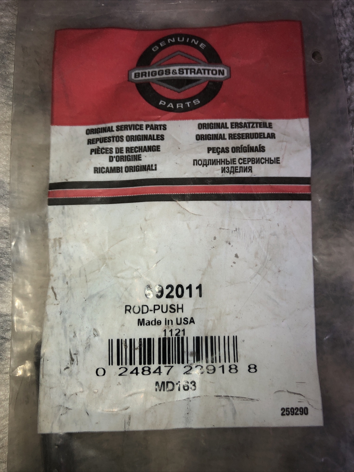 Briggs & Stratton 692011 Push Rod for sale online | eBay