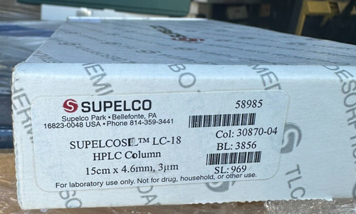 Supleco HPLC Column Supelcosil LC-18 15 cm x 4.6 mm 3um | eBay