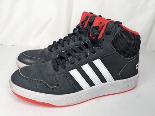 Adidas Hoops 2.0 Men's Size 7 Basketball Shoe Black Red Athletic Mid ...