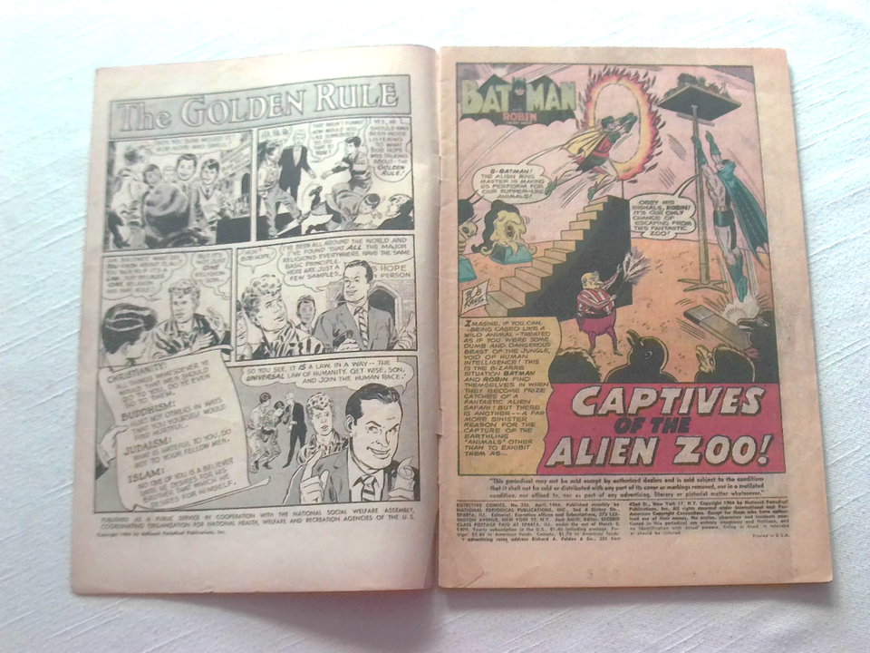 Detective Comics #326 1964 DC Comic Good- Captives of the Alien Zoo | eBay