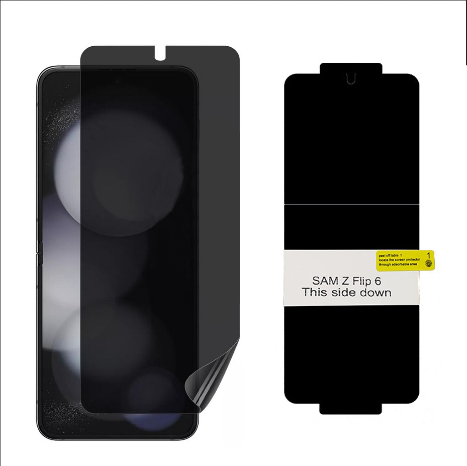 For Samsung Galaxy Z Flip 7 6 5 5G TPU Privacy Full Screen Protector ...