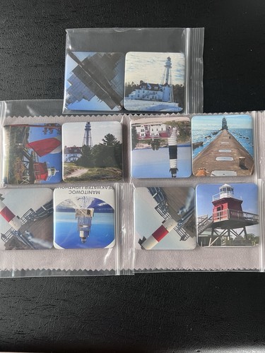 Souvenir Fridge Magnet 2x2” LightHouse Themes Valued~30$ Set Of 10_#008 ...