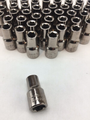 Craftsman 7/32" Socket 1/4" Drive 6 Point Shallow G2 43492 MADE IN USA ...