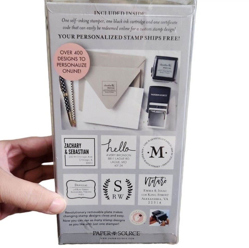 Paper Source Custom Stamp Gift Set New | eBay