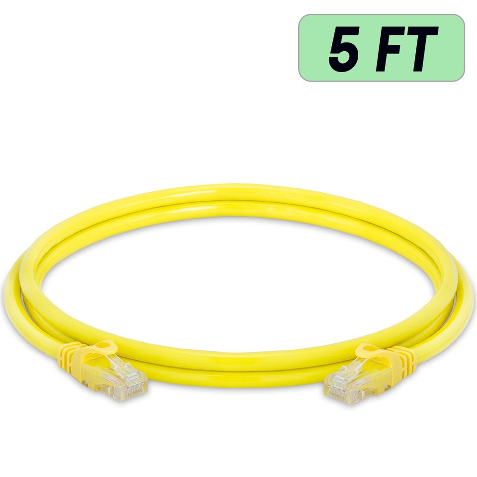 Yellow Cat6 Patch Cord Lan Internet Network Cat6 Cable Ethernet Router ...