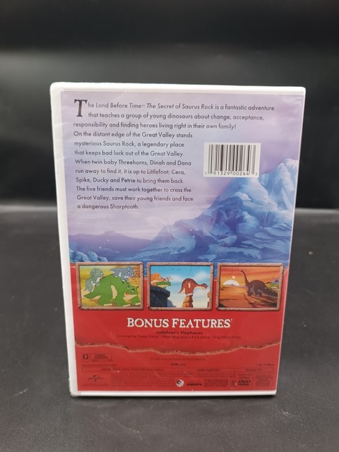 The Land Before Time: The Secret of Saurus Rock (DVD, 1998) for sale ...
