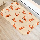 Cartoon fox Door Mat Indoor Hallway Balcony Mats Velvet Living Room ...