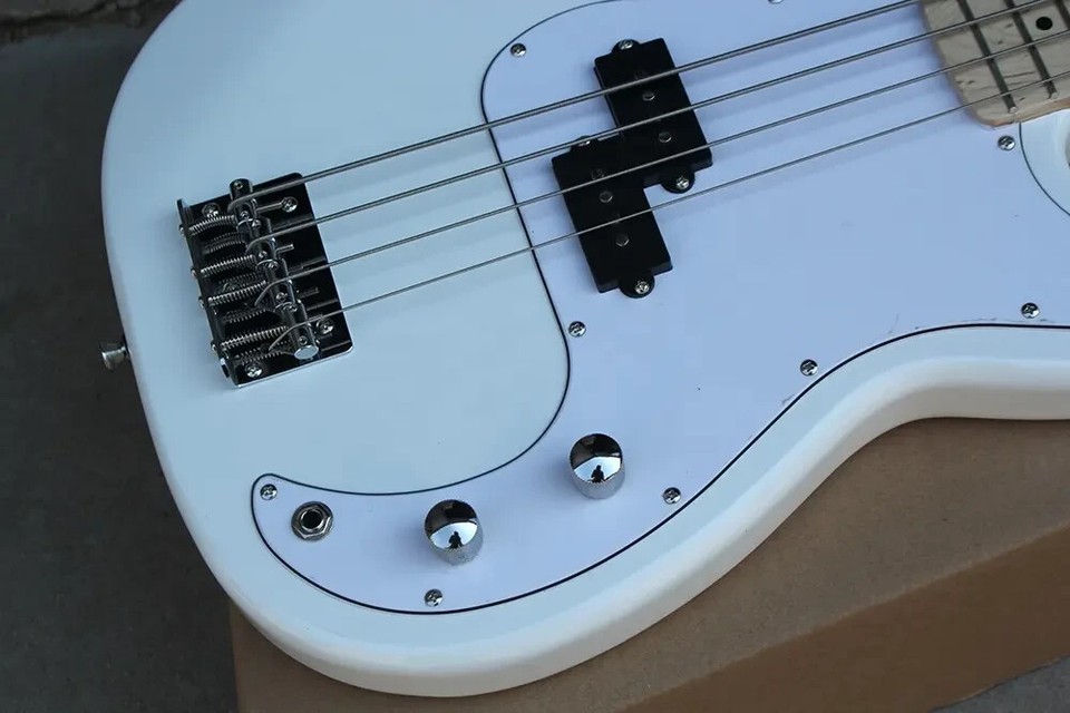 Sterling Guitar Electric White Electric Bass Guitar 4 Strings Bass P ...