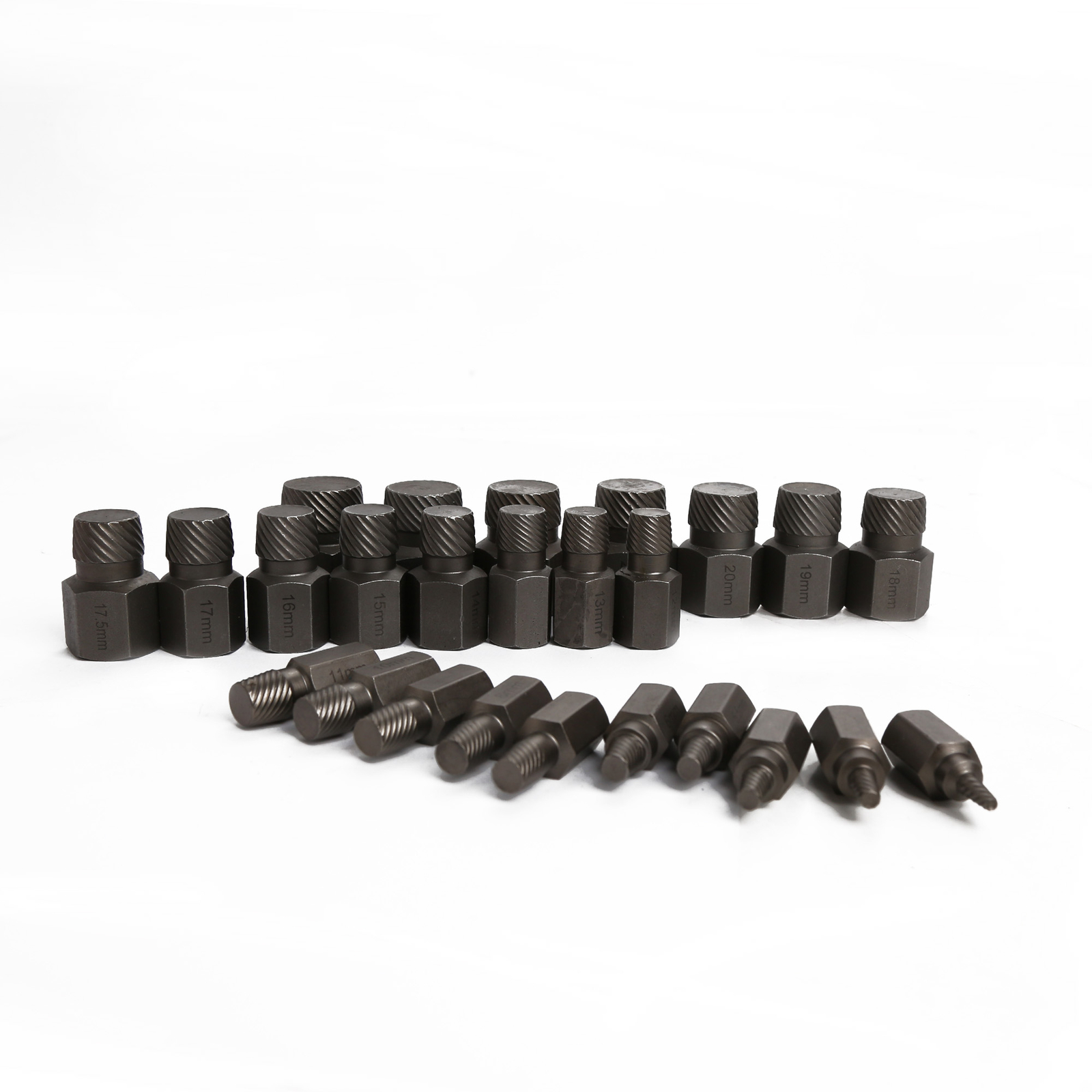 25Pcs Multi-Spline Screw Extractor Set Hex Head Bit Socket Wrench Bolt ...