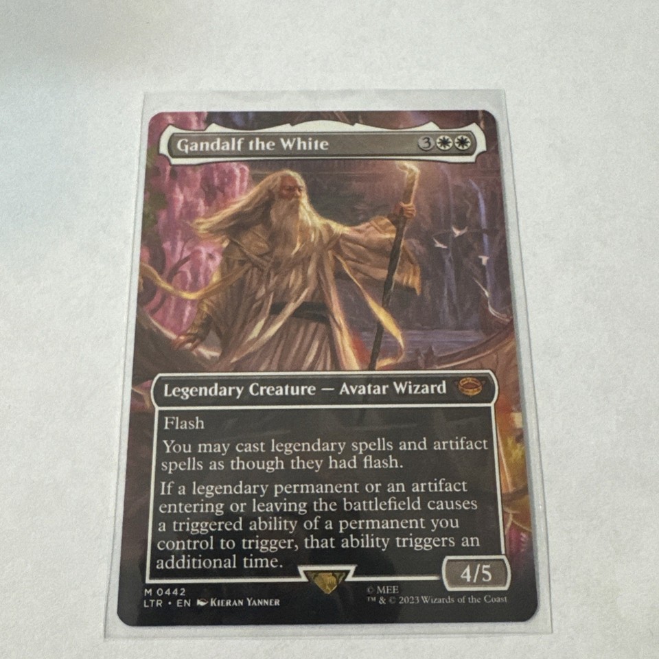 [1x] Gandalf the White - Borderless Near Mint, English Lord of the ...