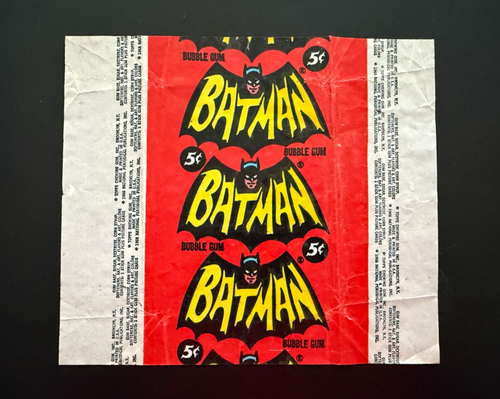 RARE 1966 Topps Batman Wax Wrapper All Original - EXCELLENT with High ...