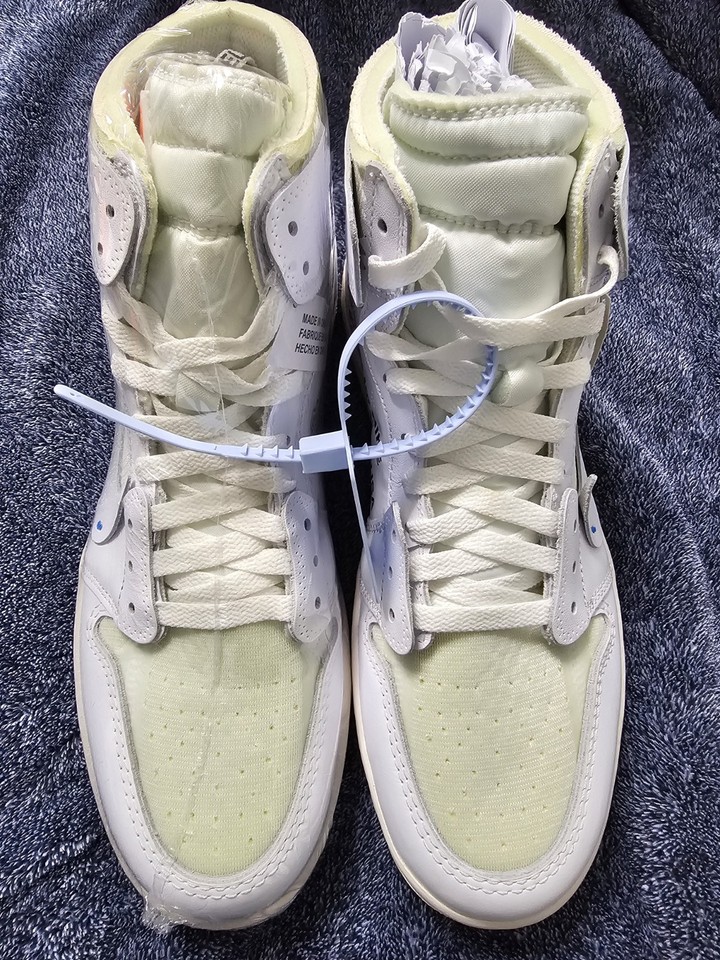 Jordan 1 High OG Off-White Euro White Size 11 887232653774| eBay