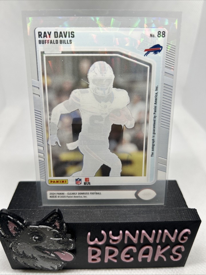 2024 Clearly Donruss Ray Davis Autograph Rated Rookie Ice /17 | eBay