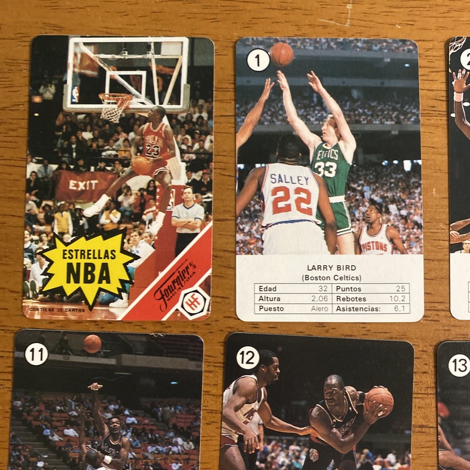 1988 Fournier Estrellas NBA COMPLETE 33 Card set Multiple Jordan’s MINT ...