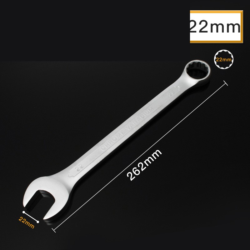 Spanner Combination Wrench CRV Open Ended Round Fixed Head Spanners 6mm ...