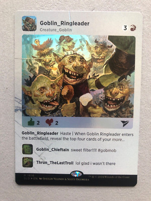 Mtg Secret Lair Goblin Ringleader Goblingram FOIL NM | eBay
