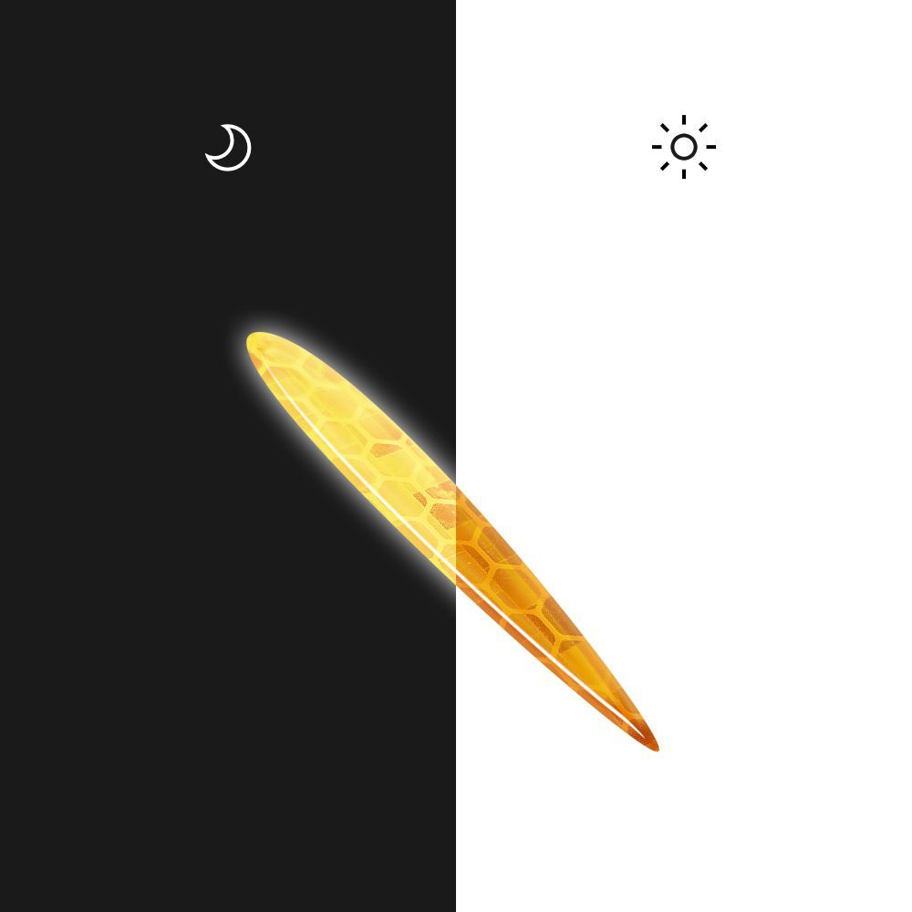 Stickers 3D Reflective for Motorcycle Arrows Orange 3 Pcs | eBay