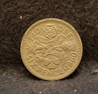 1960 Great Britain 6 pence, Elizabeth II, KM-903 (GB2) | eBay