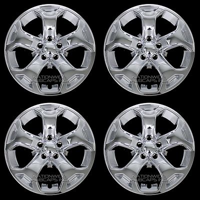 4 New 2011-2014 Ford Edge SEL SE 18" Chrome Wheel Skins Hub Caps Full ...