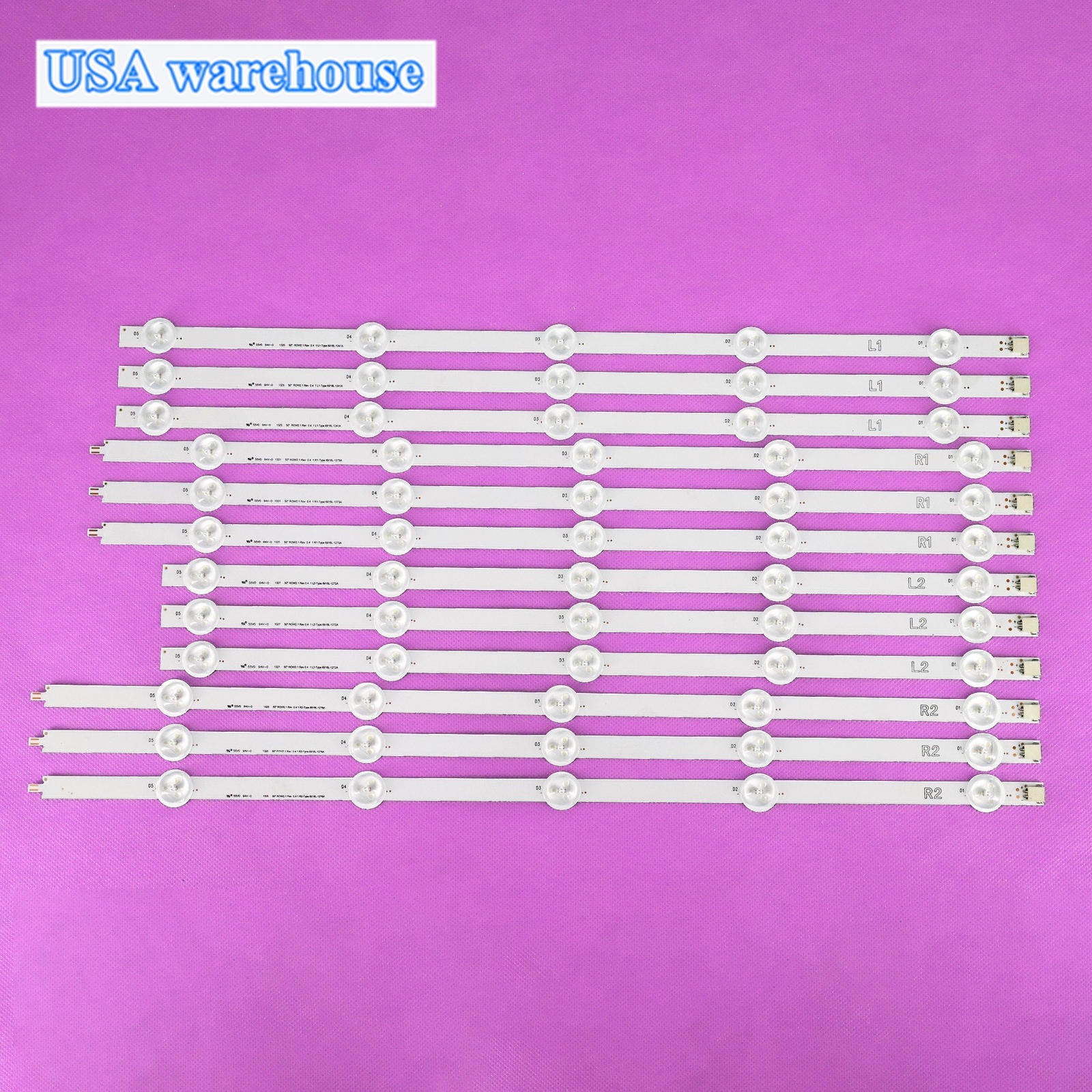 LED Strips For LG 50LN5100 50LN5130 50LA620V 6916L-1276A 1273A 6916L ...